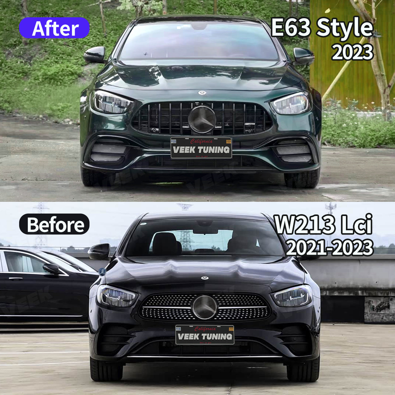 2023 E63 AMG Style Wide Version Body Kit for Mercedes E-Class W213 LCI ...