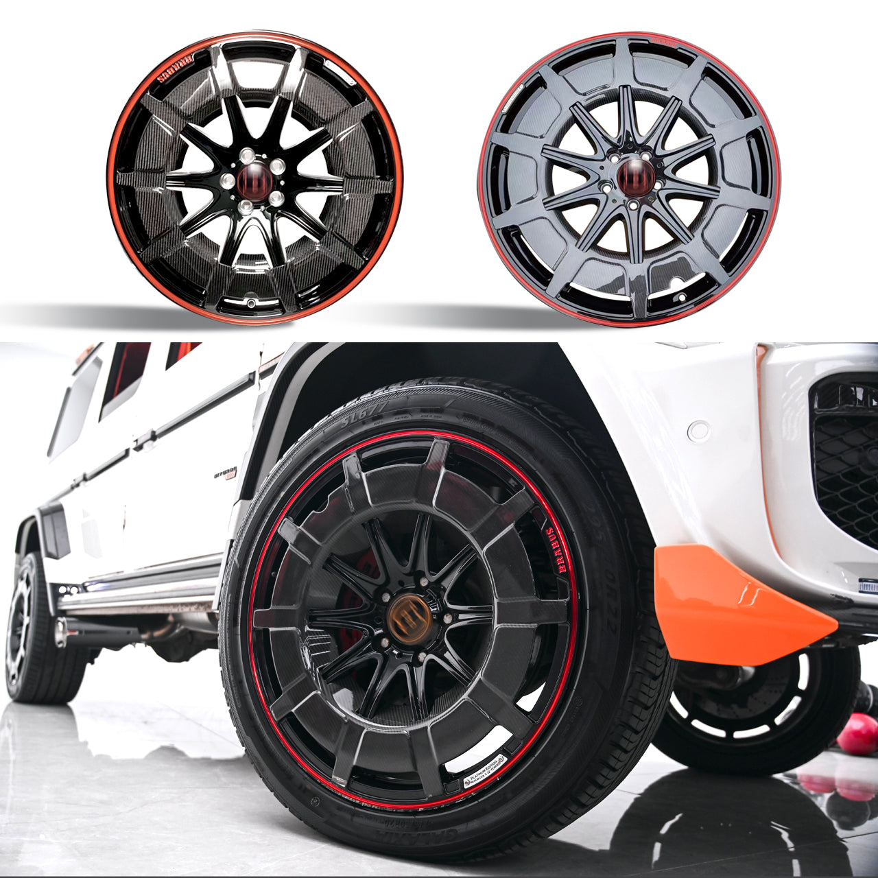 2003-2025 G63/Bra Style Four Wheels for Mercedes-Benz G Wagon W463/W46